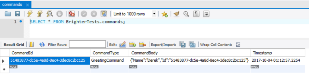 Brighter MySQL Command Store - CodeOpinion