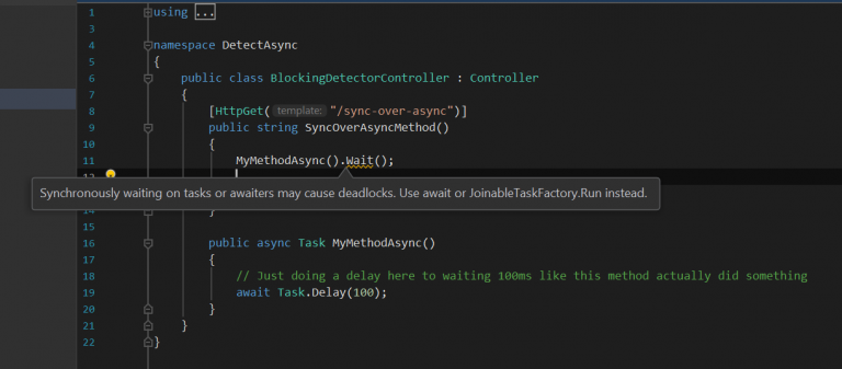 Detecting Sync Over Async Code In Aspnet Core Codeopinion 7195